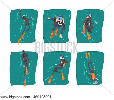 Scuba Diving Man Vector & Photo (Free Trial) | Bigstock