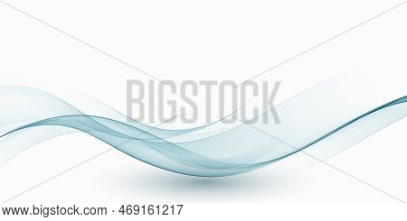 Blue Curvy Line