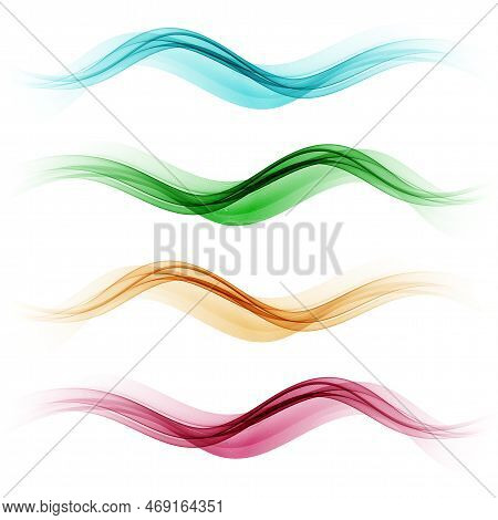 Set Horizontal Waves Vector & Photo (Free Trial) | Bigstock