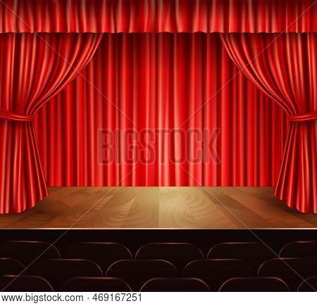 Theater Stage Seats Vector & Photo (Free Trial) | Bigstock