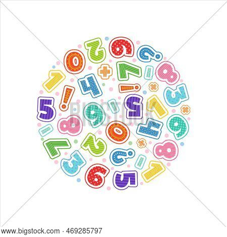 Numbers Circle. Vector & Photo (Free Trial) | Bigstock