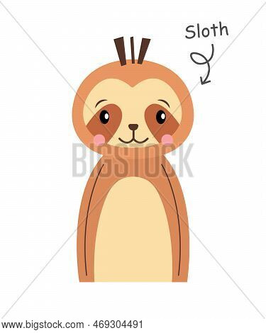 Sloth . Cartoon Vector & Photo (Free Trial) | Bigstock