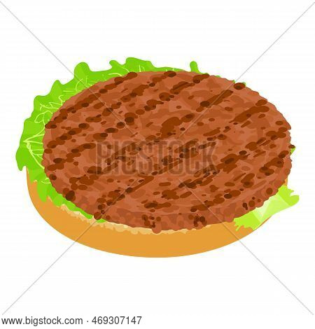 Cartoon Burger Patty