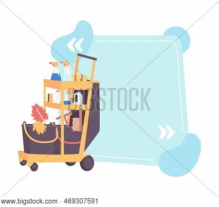 Housekeeping Cart Vector & Photo (Free Trial) | Bigstock