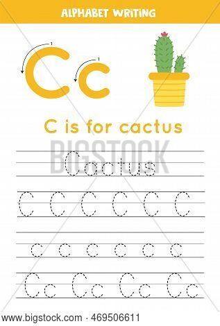 Vector y foto Tracing Alphabet (prueba gratis) | Bigstock