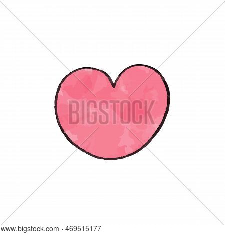 Pink Red Heart Vector & Photo (Free Trial) | Bigstock