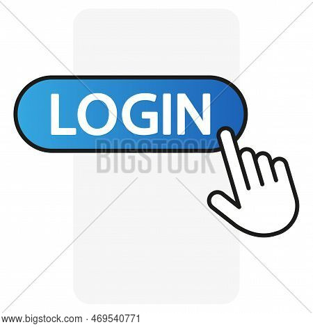 Banner Login. Finger Vector & Photo (Free Trial) | Bigstock