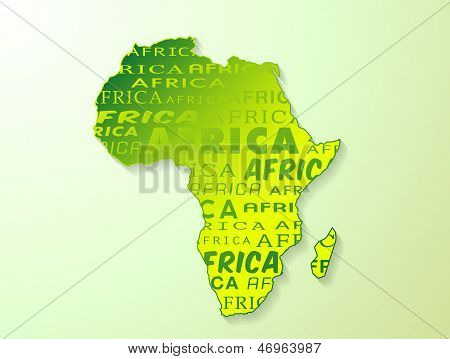 Africa Map Shadow Vector & Photo (Free Trial) | Bigstock