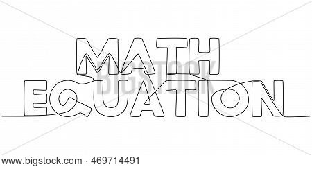 One Continuous Line Vector & Photo (Free Trial) | Bigstock