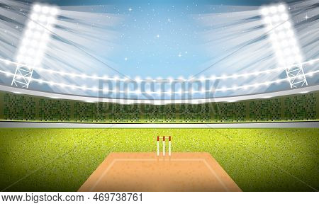 Cricket Stadium Vector & Photo (Free Trial) | Bigstock