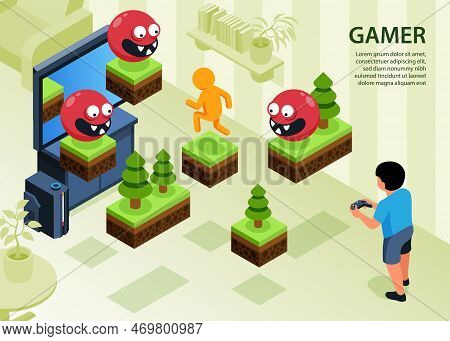 Isometric Video Game Vector & Photo (Free Trial) | Bigstock