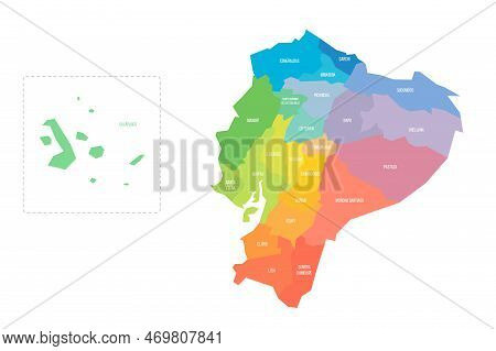 Ecuador Political Map Vector & Photo (Free Trial) | Bigstock