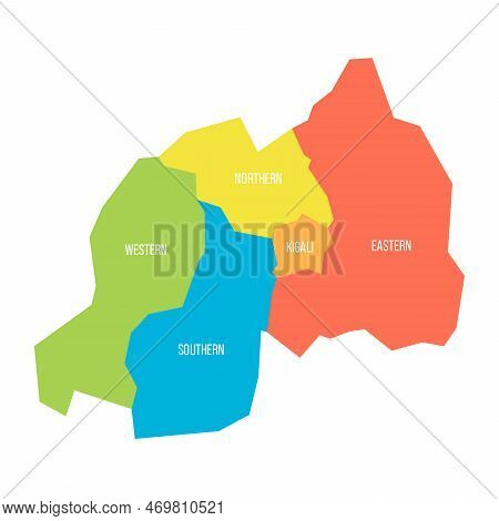 Rwanda Political Map Vector & Photo (Free Trial) | Bigstock