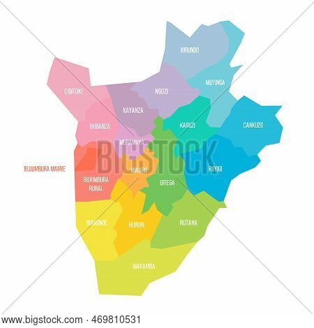 Burundi Political Map Vector & Photo (Free Trial) | Bigstock