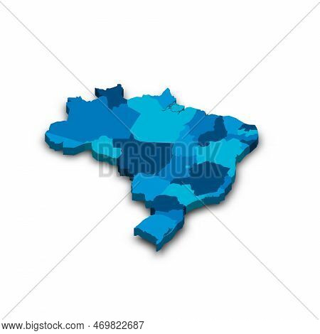 Brazil Political Map Vector & Photo (Free Trial) | Bigstock