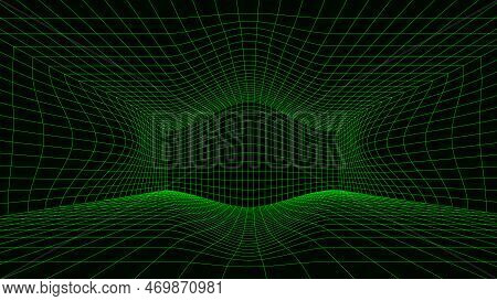 3d Wireframe Deformed Vector & Photo (Free Trial) | Bigstock