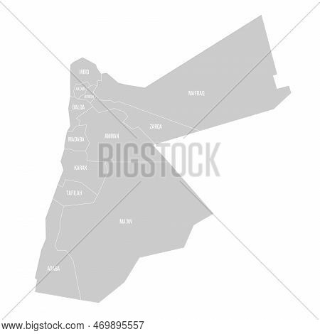 Jordan Political Map Vector & Photo (Free Trial) | Bigstock