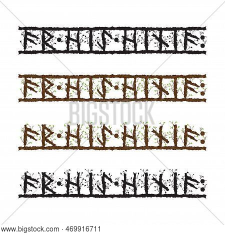 Old Runic Letters Vector & Photo (Free Trial) | Bigstock