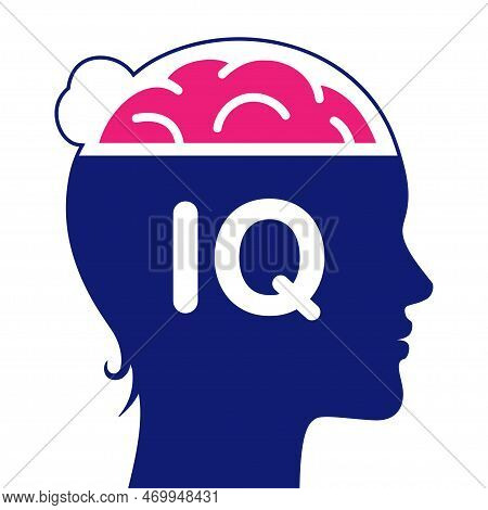Female Head Brain Iq Vector & Photo (Free Trial) | Bigstock