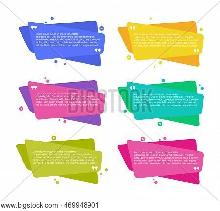 Vector Text Box Set Vector & Photo (Free Trial) | Bigstock