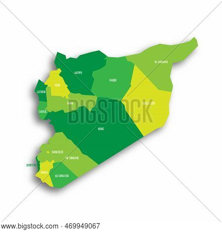 Syria Political Map Vector & Photo (Free Trial) | Bigstock