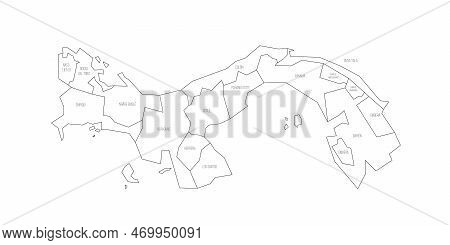 Panama Political Map Vector & Photo (Free Trial) | Bigstock