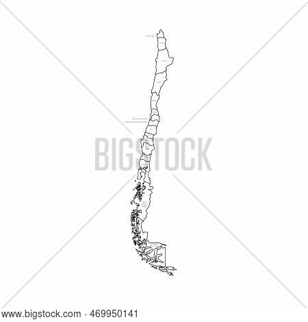 Chile Political Map Vector & Photo (Free Trial) | Bigstock