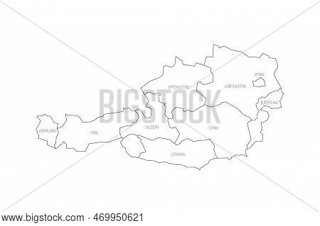Austria Political Map Vector & Photo (Free Trial) | Bigstock
