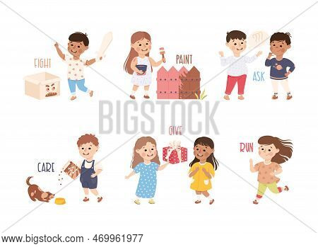 Little Boy Girl Vector & Photo (Free Trial) | Bigstock