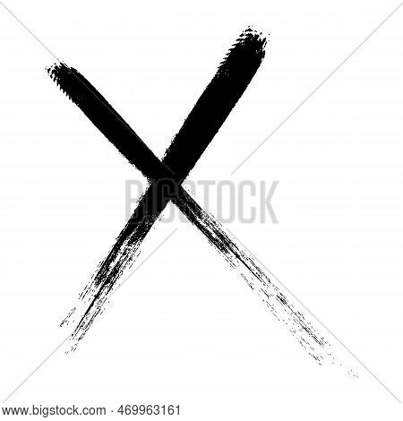 Crossed Brush Stroke Vector & Photo (Free Trial) | Bigstock