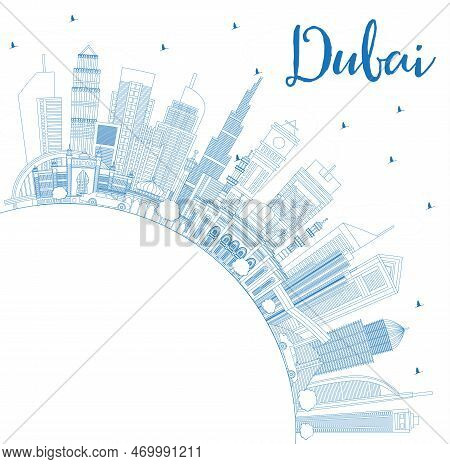 Outline Dubai Uae Vector & Photo (Free Trial) | Bigstock