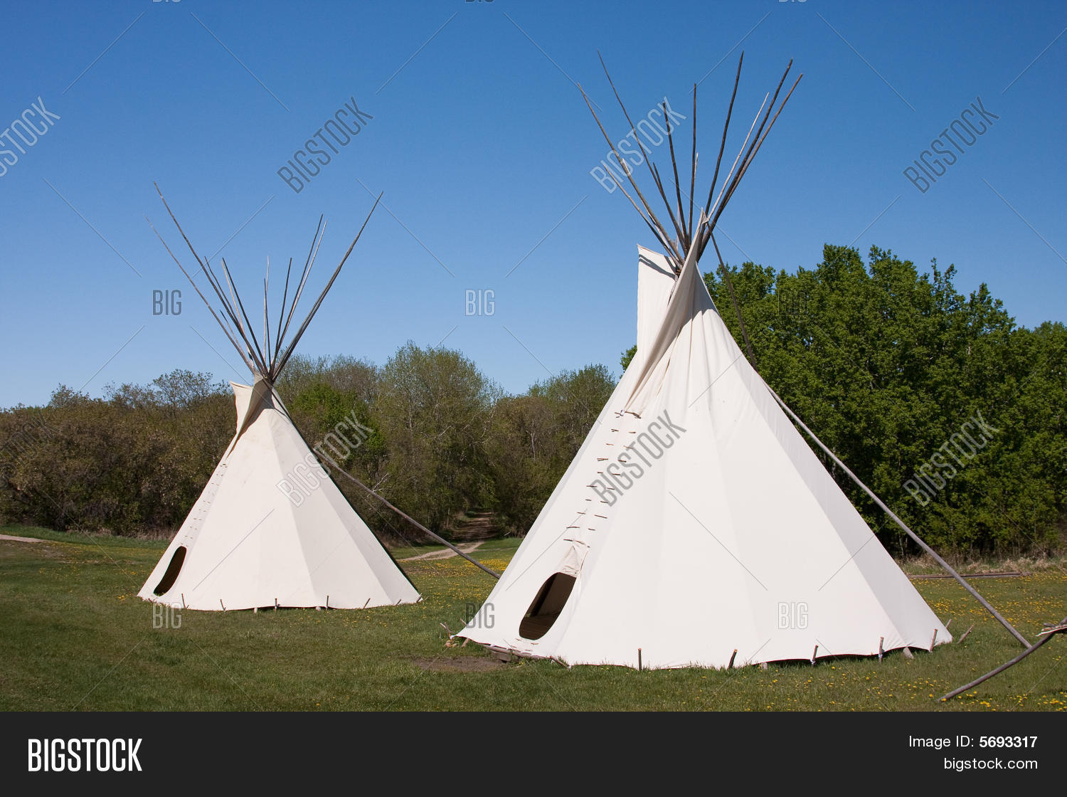 Pair Indian Teepees Image & Photo (Free Trial) | Bigstock