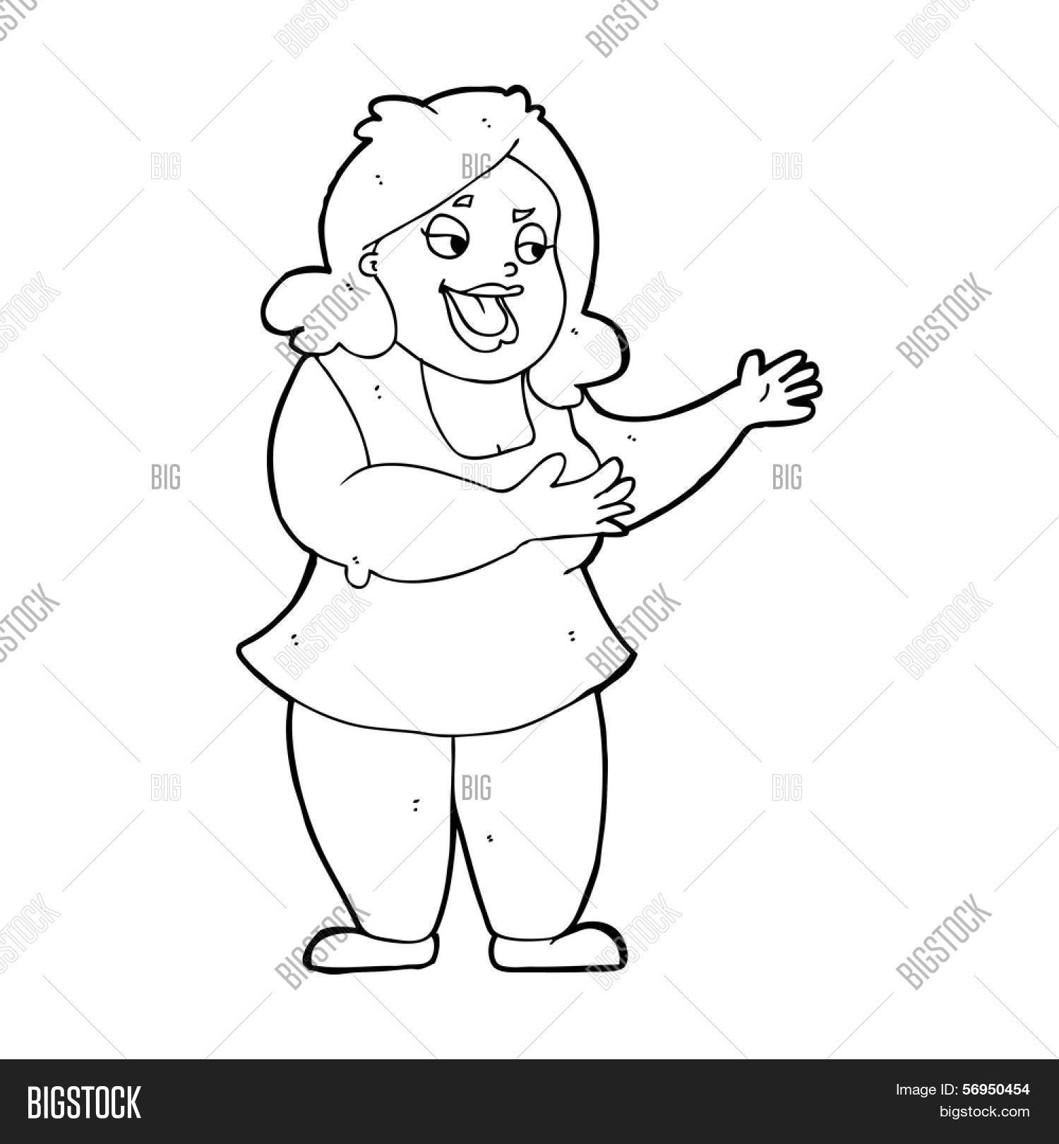 Cartoon Happy Fat Vector & Photo (Free Trial) | Bigstock