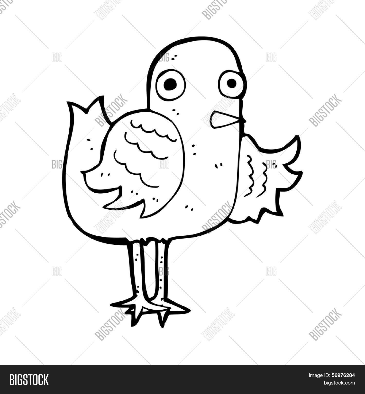 Cartoon Bird Waving Vector & Photo (Free Trial) | Bigstock