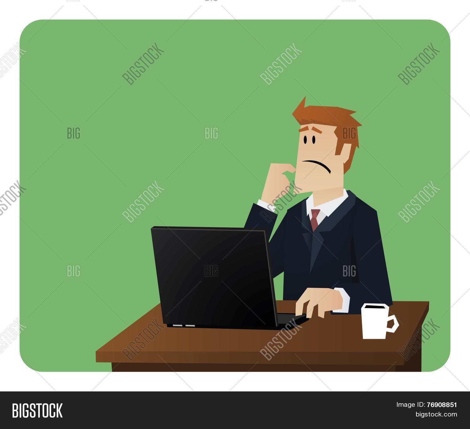 Business Man Thinking Vector & Photo (Free Trial) | Bigstock