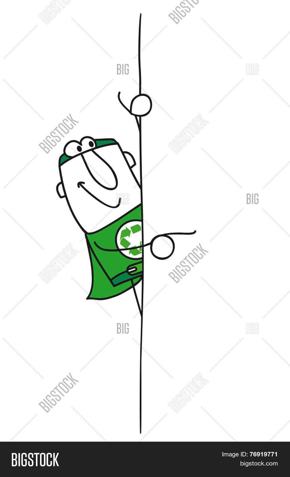 Super Recycling Man Vector & Photo (Free Trial) | Bigstock