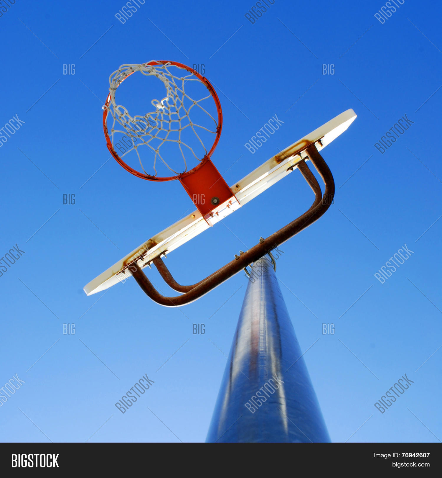Basketball Hoop Blue Image & Photo (Free Trial) | Bigstock