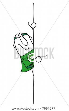 Super Recycling Man Vector & Photo (Free Trial) | Bigstock