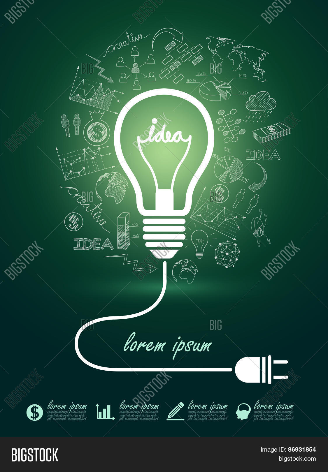 Lightbulb Idea Vector