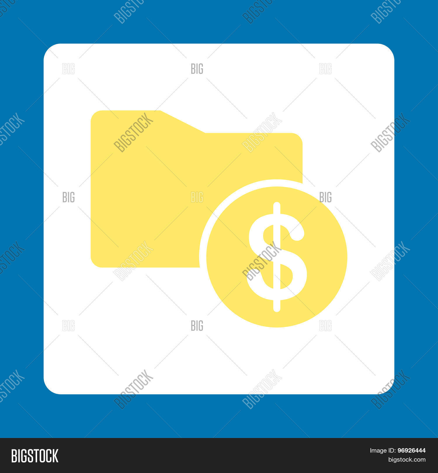Money Folder Icon Vector & Photo (Free Trial) | Bigstock