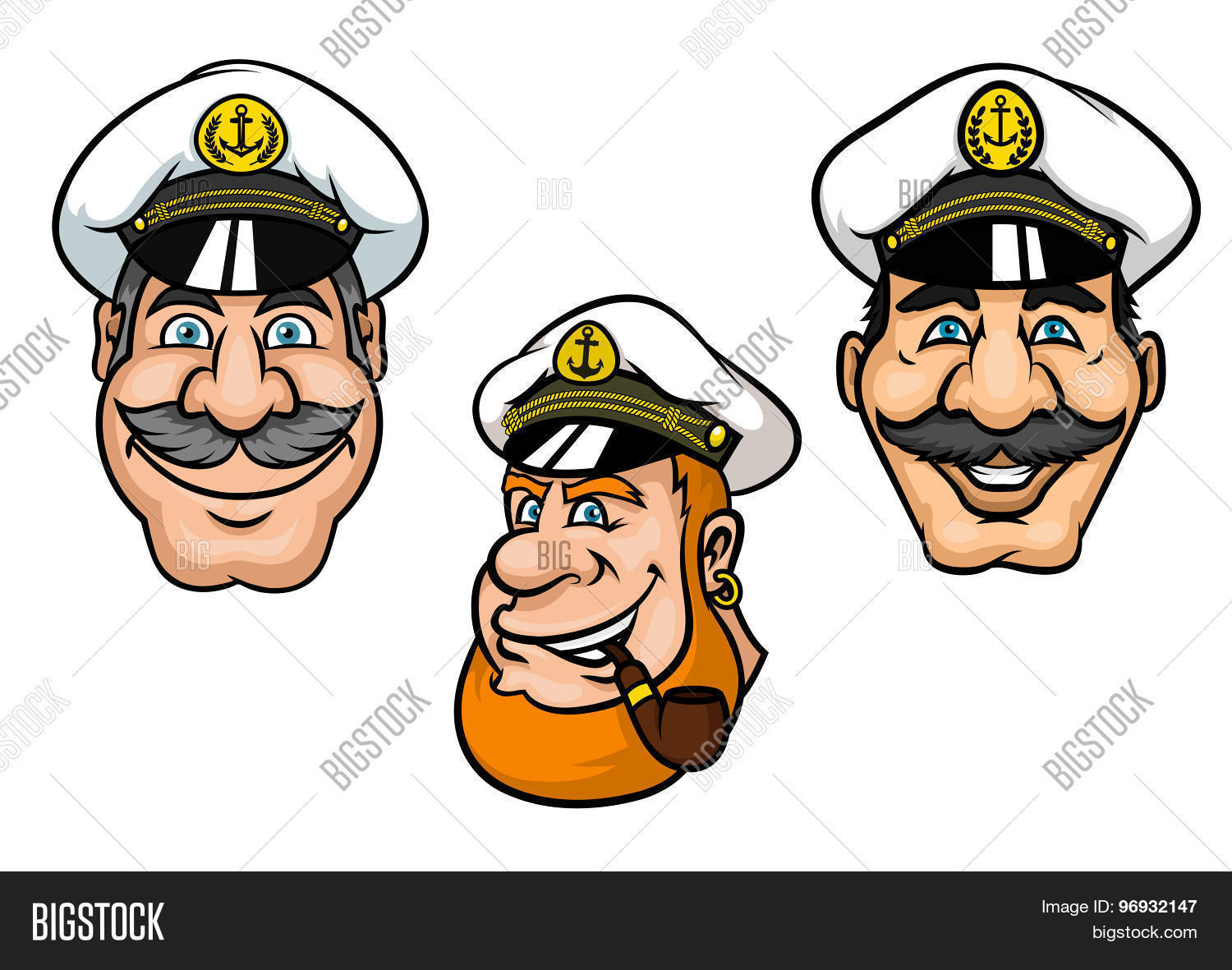 Ship Captains White Vector & Photo (Free Trial) | Bigstock