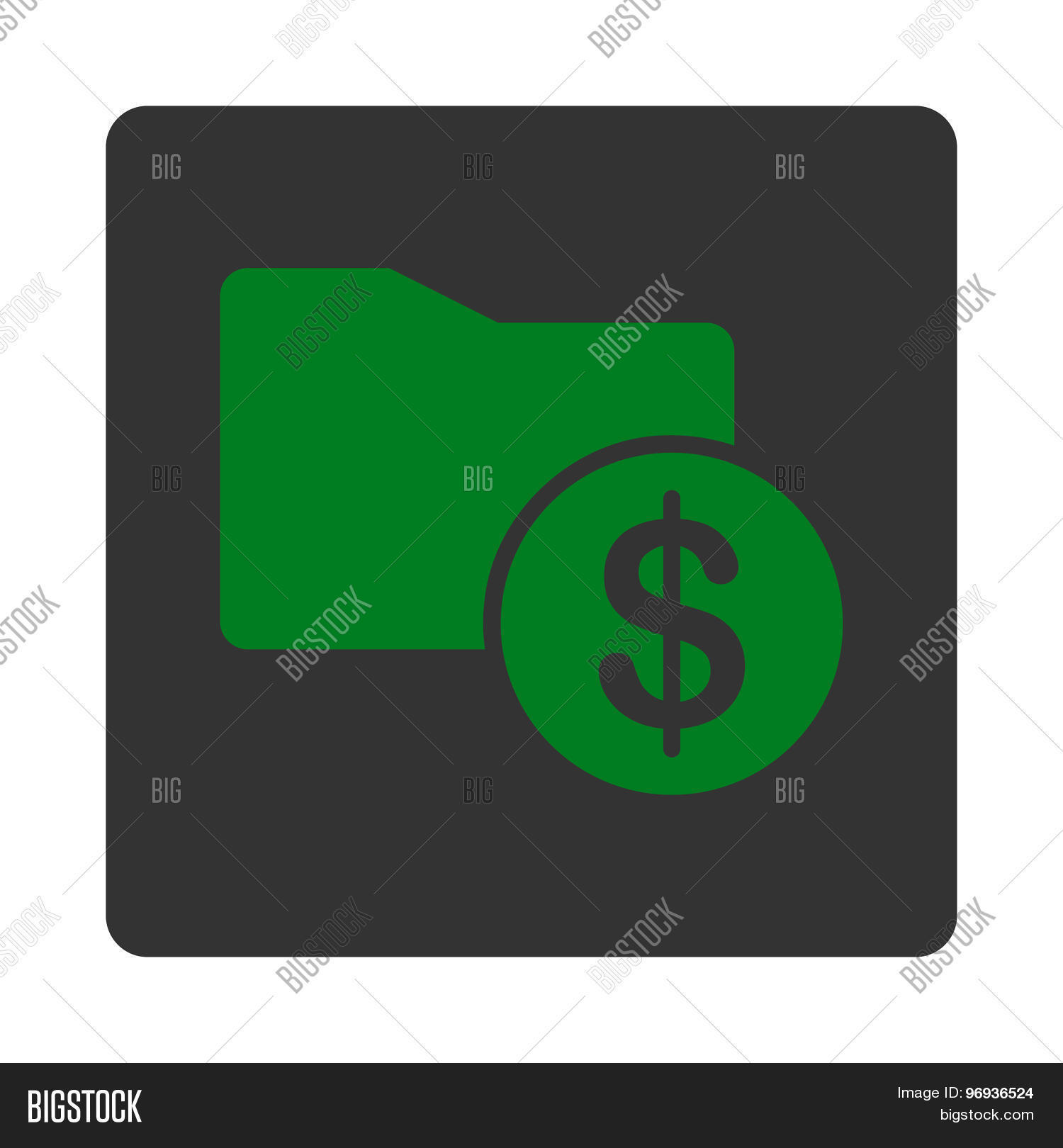 Money Folder Icon Vector & Photo (Free Trial) | Bigstock