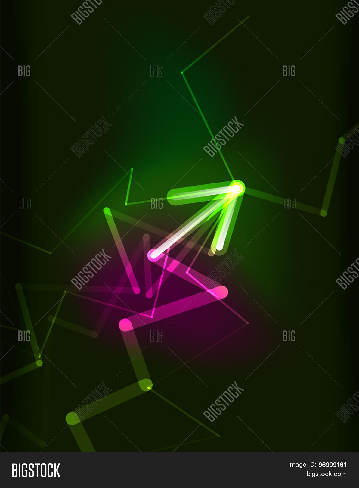 Glowing Arrow Vector & Photo (Free Trial) | Bigstock