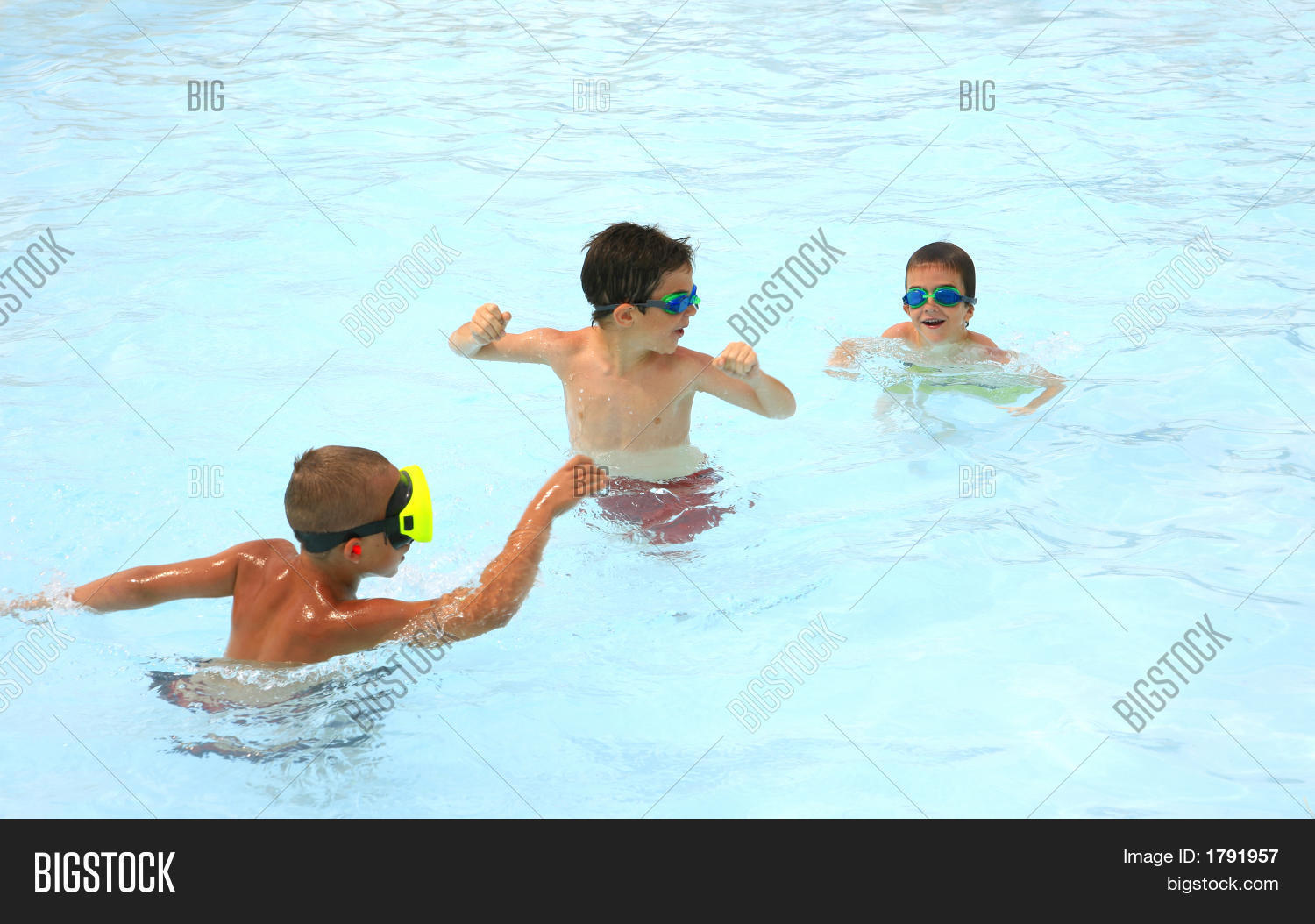 Kids Playing Pool Image & Photo (Free Trial) | Bigstock