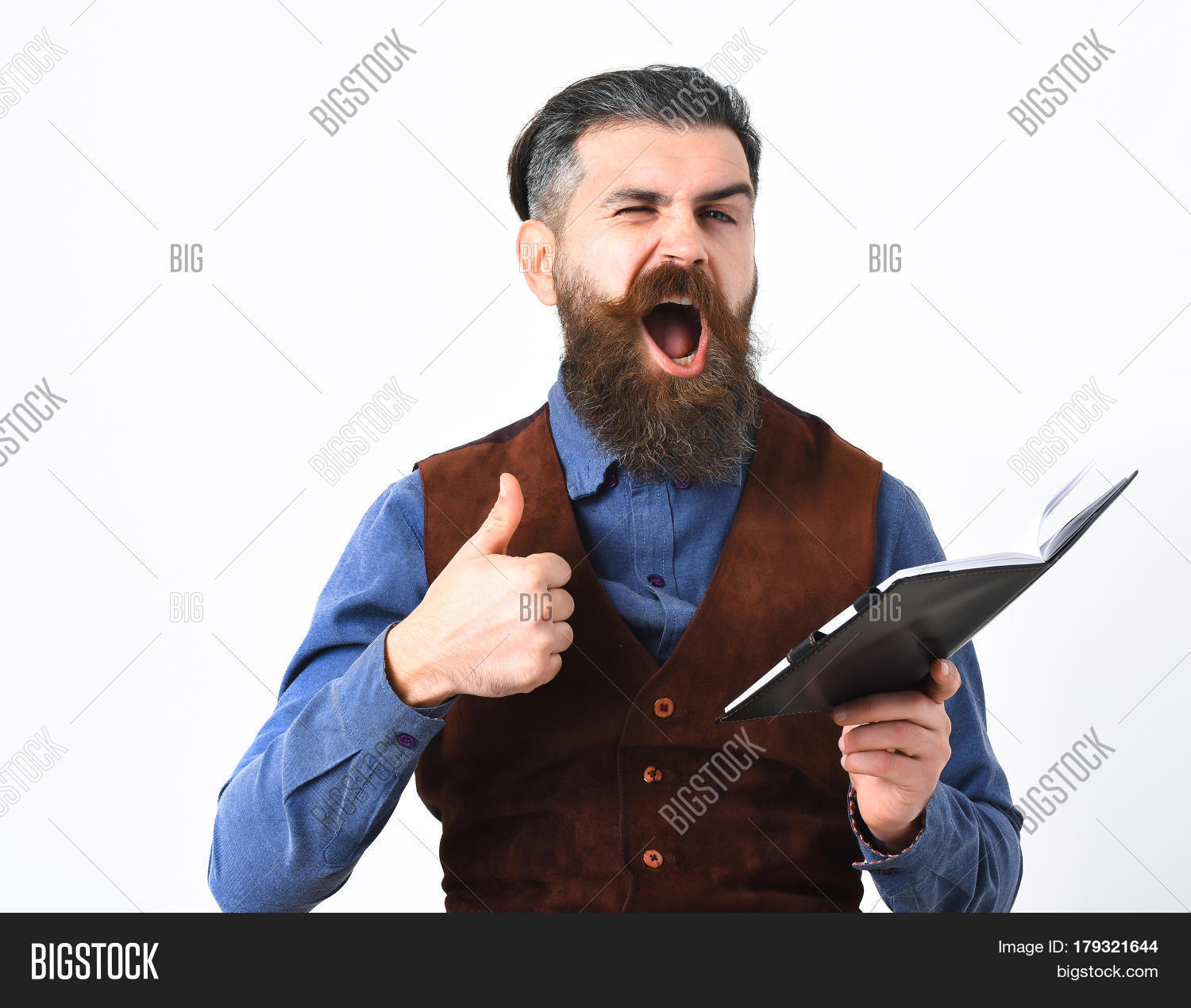 Bearded Man Holding Image & Photo (Free Trial) | Bigstock