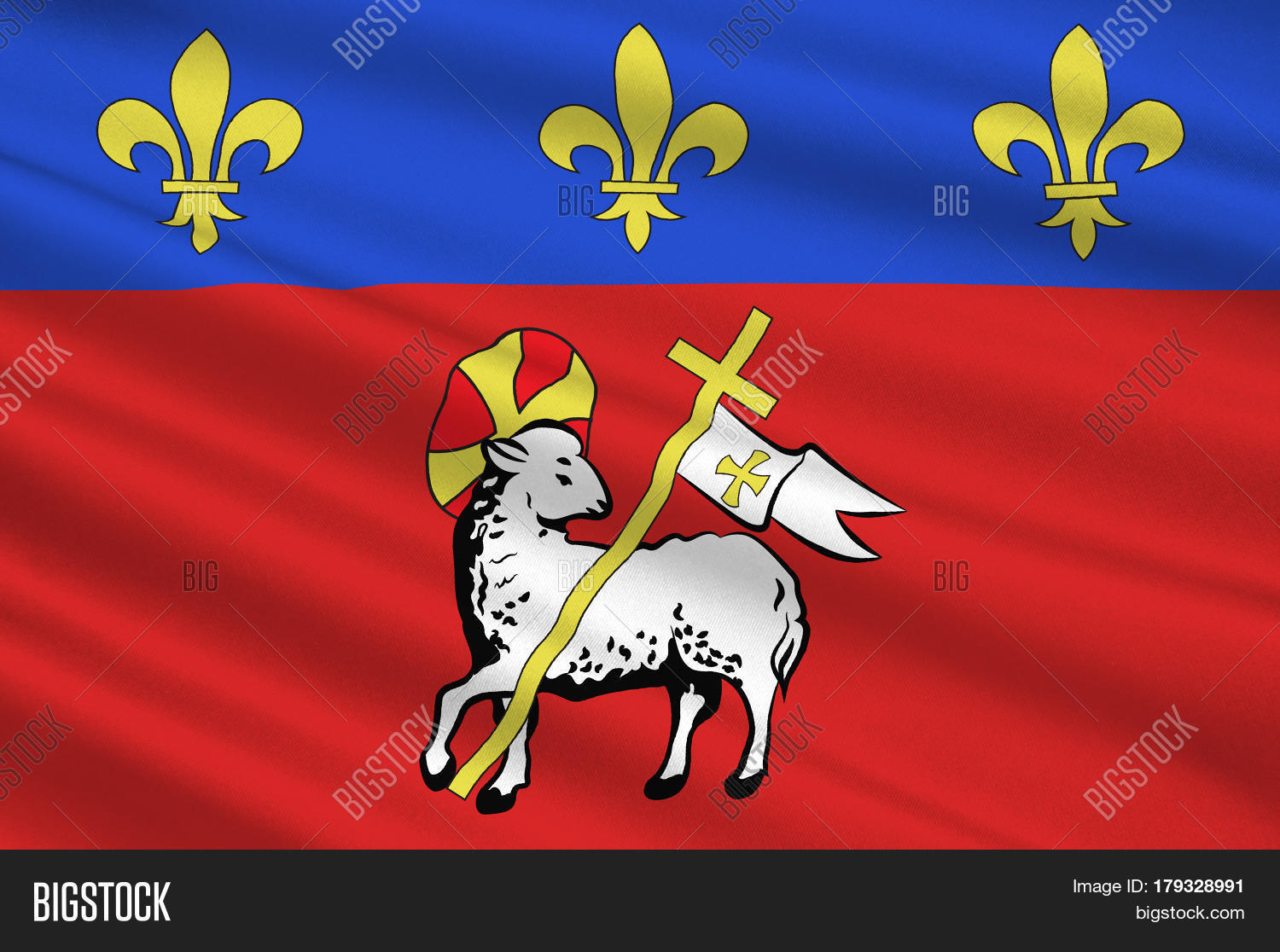 Flag Rouen City On Image & Photo (Free Trial) | Bigstock