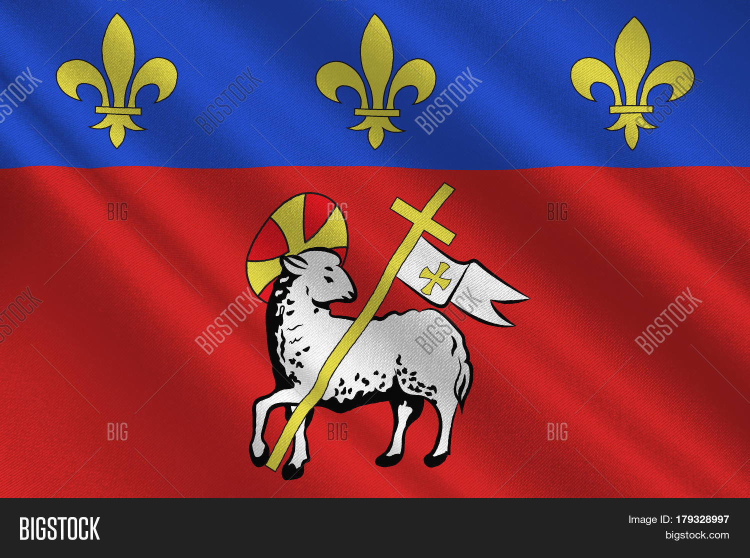 Flag Rouen City On Image & Photo (Free Trial) | Bigstock