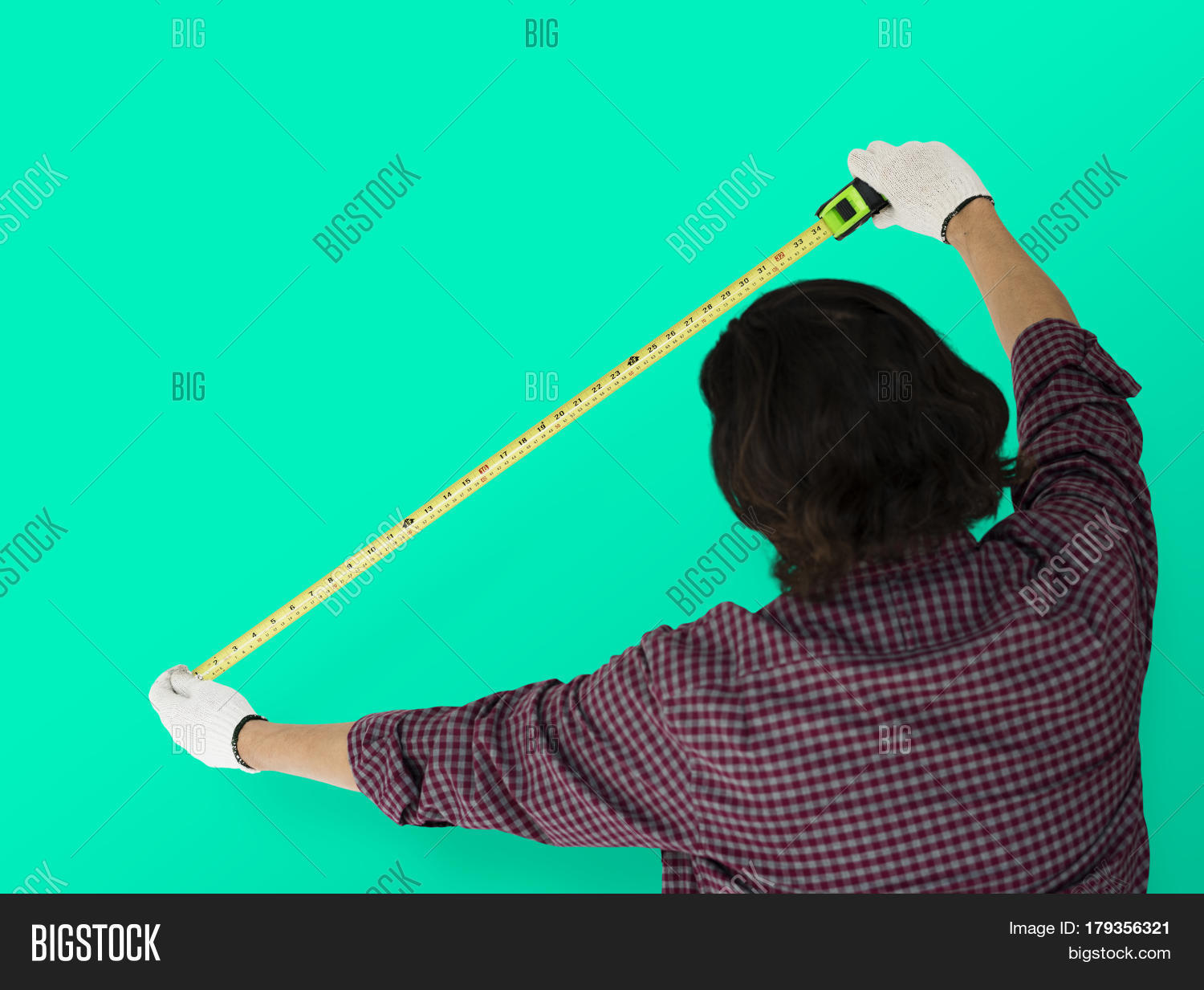 Man Using Tape Rule Image & Photo (Free Trial) | Bigstock
