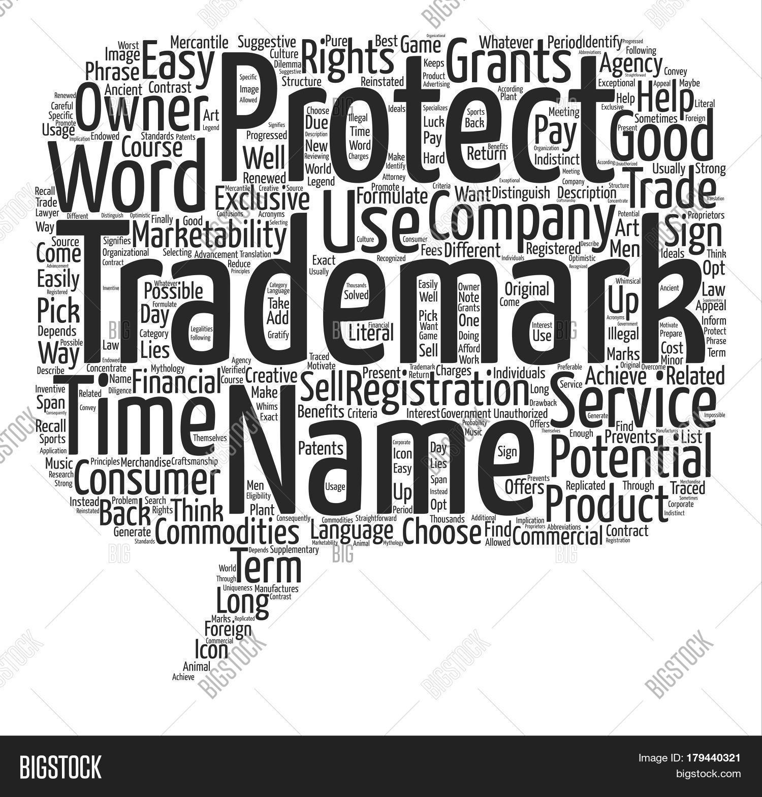 Trademark Name Text Image & Photo (Free Trial) | Bigstock