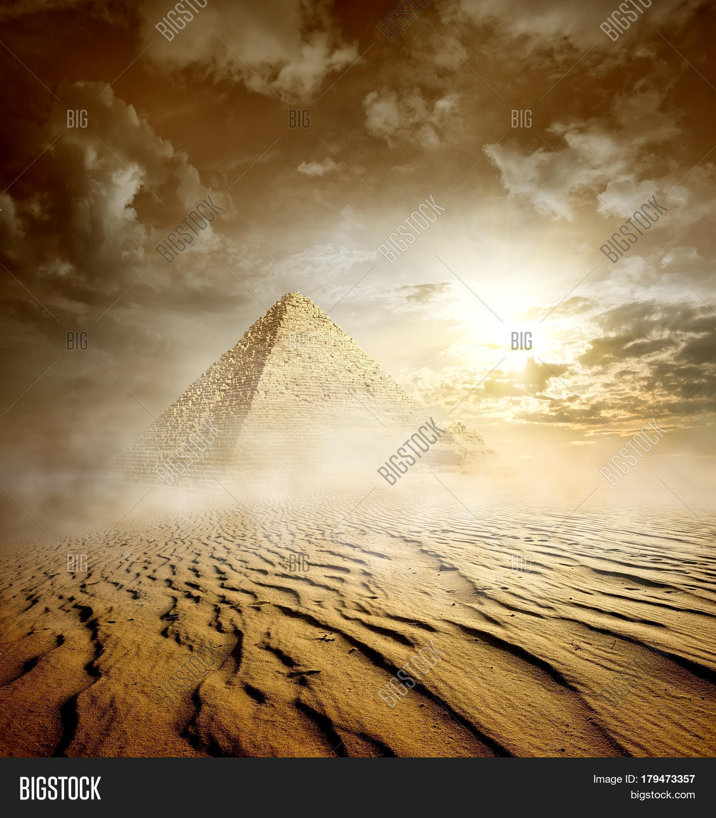 Storm Clouds Pyramids Image & Photo (Free Trial) | Bigstock
